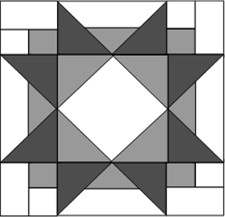 Framed Variable Star Quilt Block - Quilting With Tamara