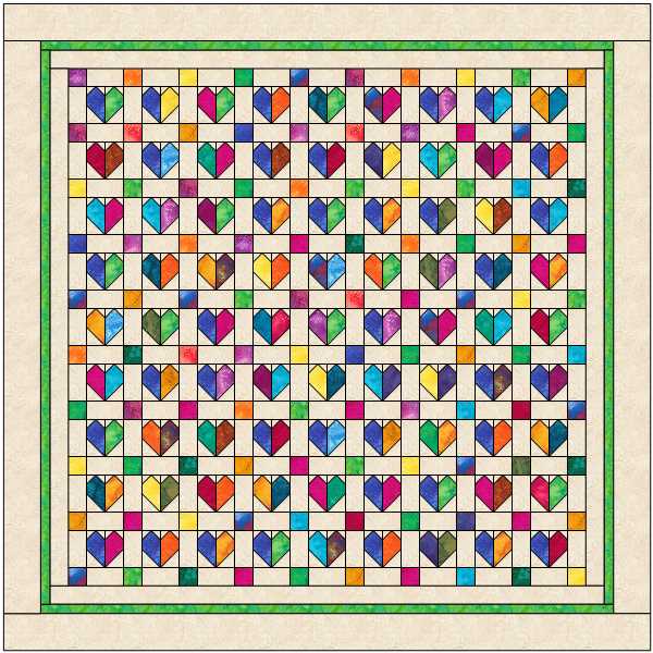 Scrap Quilt Pattern: Hearts - Quilting With Tamara